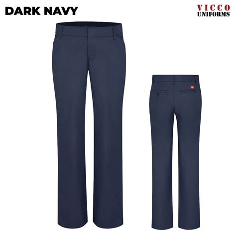 Dickies Fp321 Womens Stretch Twill Pants Relaxed Fit Straight Leg