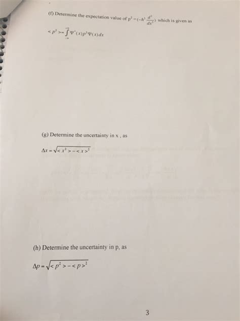 solved i the wave function of a one dimensional quantum