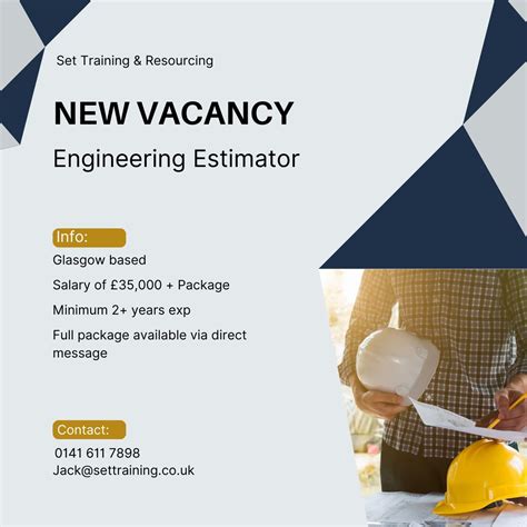 Jack Shannon On Linkedin Engineering Estimator This Role Has Just