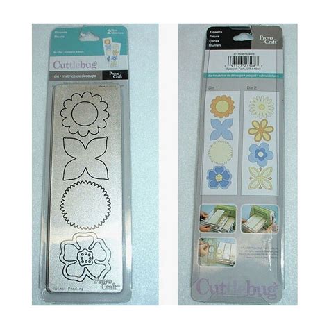 Provo Craft Cuttlebug Die 2x6 2x6 Flowers 37 1508 Bumblebees Craft