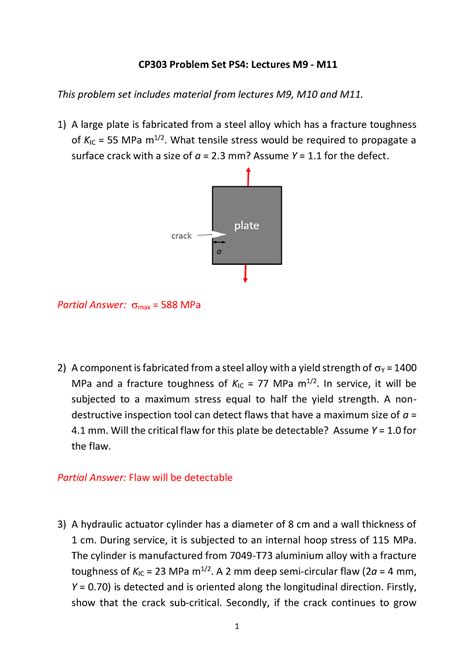 Problem Set Ps Partial Solutions Cp Problem Set Ps Lectures M M This