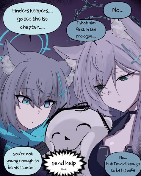 Shiroko Sensei Arona S Sensei Doodle And Shiroko Blue Archive