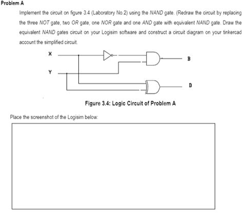 solved problem a implement the circuit on figure 3 4