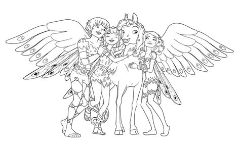 Mia And Me Coloring Page