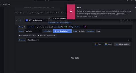 query is only working with service command in alert page · issue 195