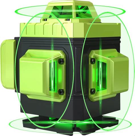 Real Instruments 16 Line 4d Laser Level Green Line Selfleveling 360