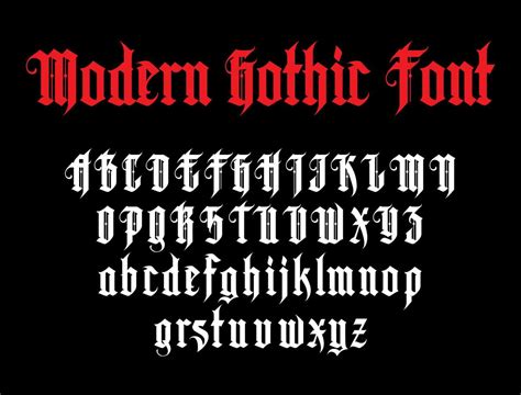 Modern Gothic Font
