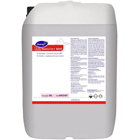 Diversey Clax Neutra 3 In 1 Laundry Neutraliser 20ltr Joo Yong Pte Ltd