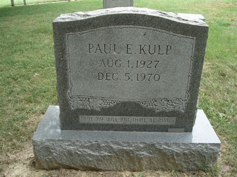 Paul E Kulp 1927 1970 Find A Grave Memorial
