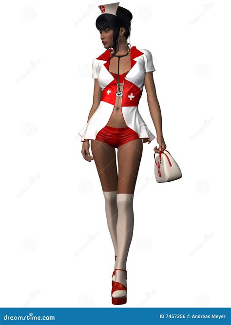 Sexy Verpleegster Stock Illustratie Illustration Of Hielen 7457356