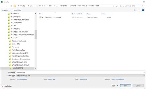 26 2 6 Creating Nastran Input Files Using Microsoft Excel Abbott Aerospace Uk Ltd