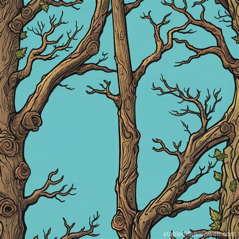 Gnarled Tree Branch Wizard Staff Stable Diffusion Online