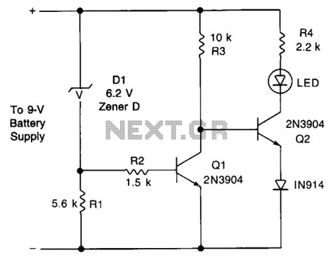Simple Battery Monitor Circuit Diagram Circuit Diagram