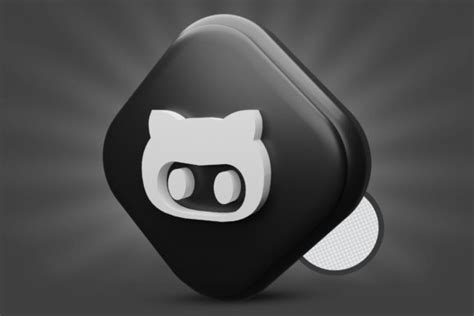 Github Icon D Render Premium Psd Logo Graphic By Emamul Hossen Creative Fabrica