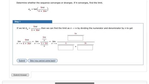 Solved Determine Whether The Sequence Converges Or Diver