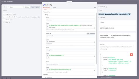 105 Docker N8niolatest Error No Data Found For Item Index 1