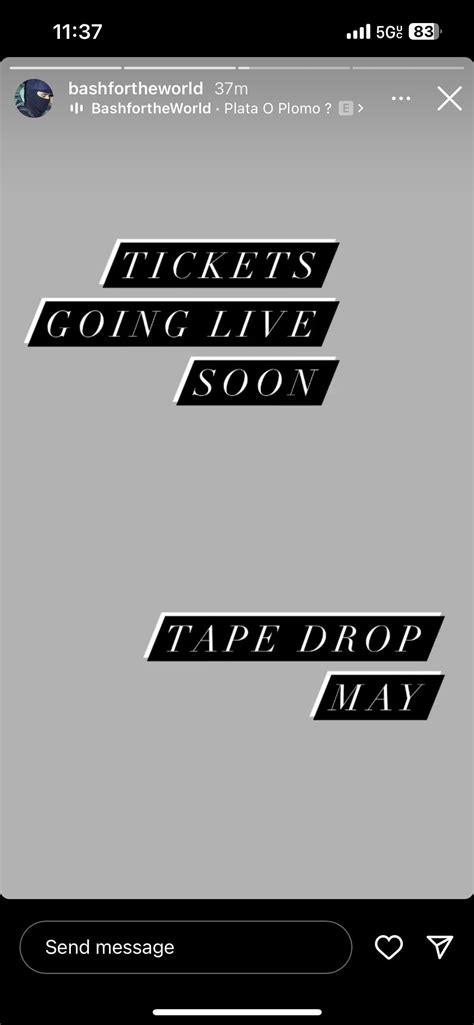 Small Bashfortheworld Tour With His New Tape R Bashfortheworld