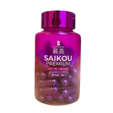 Saikou Premium Glutathione Plus 60 Capsules Marka Kuwait