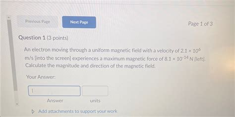 Solved Previous Pagepage 1 ﻿of 3question 1 3 ﻿pointsan