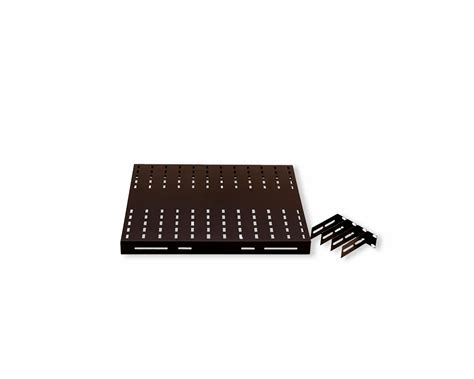 Bandeja Fixa Para Rack 19 1u Fixação Em 4 Pontos Cor Preta