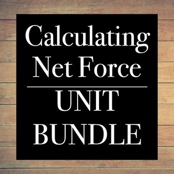 Calculating Net Force UNIT BUNDLE By The Science Rainbow TPT
