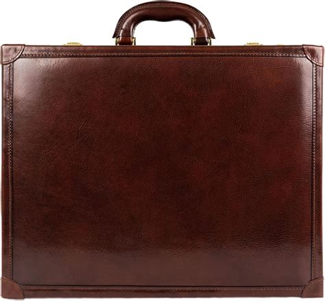 Time Resistance Maletín de cuero italiano de grano completo para hombres y mujeres bolsa de