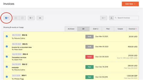How To Export Invoices From Invoicely