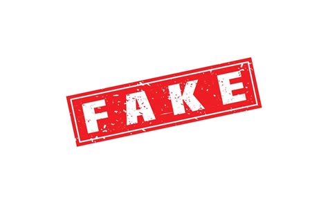 FAKE Rubber Stamp With Grunge Style On White Background 15699484 Vector
