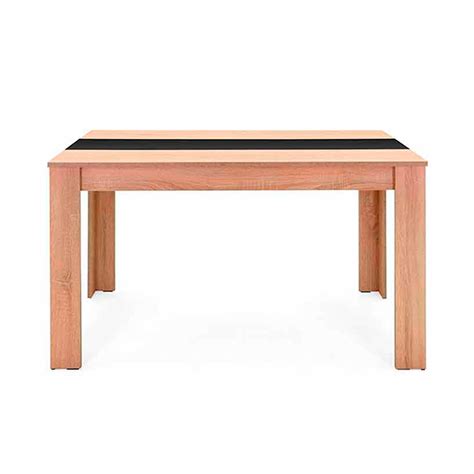 MESA DE COMEDOR NIKLAS COLOR MADERA Y BLANCO NEGRO The Home Depot México