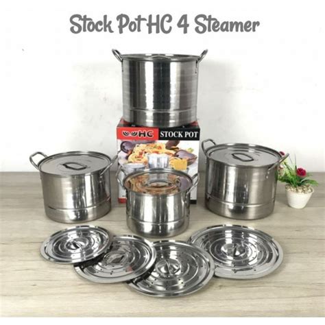 Jual Stock Pot HC 4 Set Steamer Steamer 4 Set Murah Panci Steamer