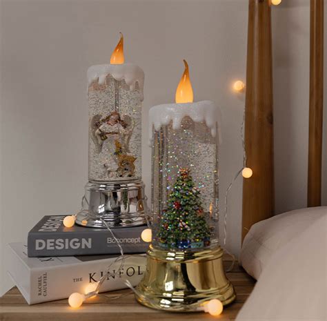 회전 오르골 크리스마스 장식 소품 촛대 촛불 식탁등 네이버 블로그