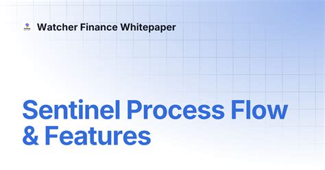 Sentinel Process Flow And Features Watcher Finance Whitepaper