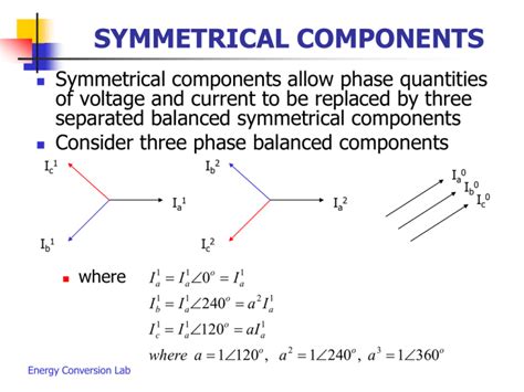 Componenti Simmetriche Analisi Dei Sistemi Di Potenza