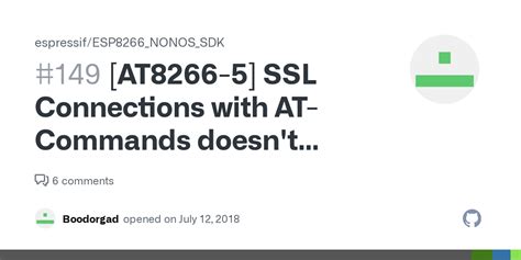 [at8266 5] ssl connections with at commands doesn t support sni · issue