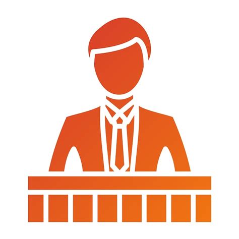 Estilo Del Icono Del Jefe Vector Premium