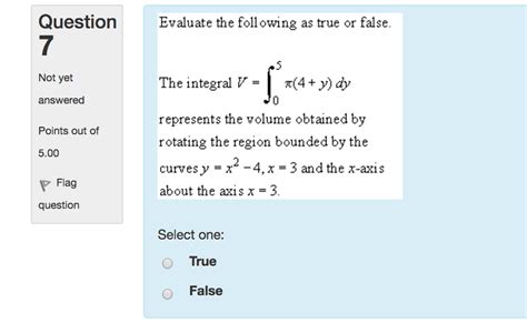 Solved Evaluate The Following As True Or False The