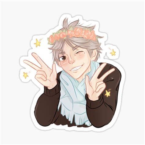 Sugawara Koushi Sticker For Sale By Hansideburns Redbubble