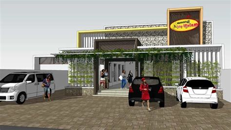 Download Desain Warung Sedap Malam Format Skp Sketchup Asdar Id