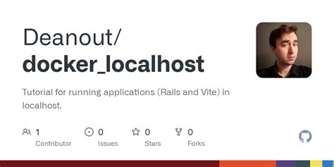 Github Deanoutdockerlocalhost Tutorial For Running Applications