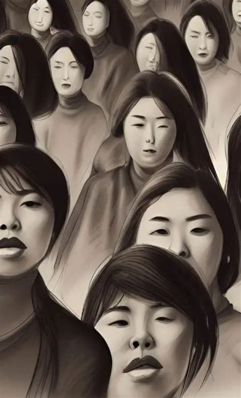Ai가 그린 한녀 얼굴 특징