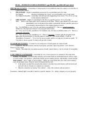 Ch 48 And 49 Real Prop Doc CH 48 INTERESTS IN REAL PROPERTY Pgs 995 998 Pg 1004 1007 Per