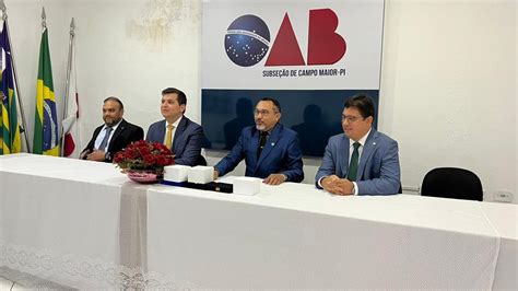 Conselheiro do CNJ Marcello Terto visita subseções da OAB PI em