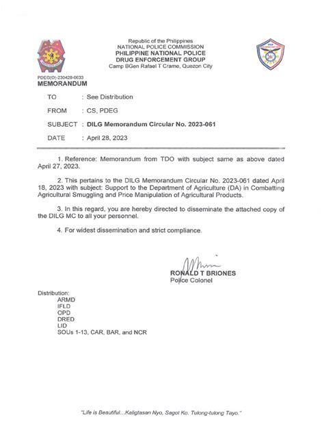 Dilg Memorandum Circular No 2023 081 Pdf