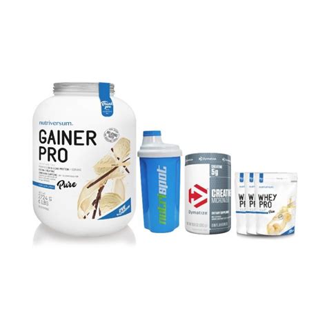 Gainer Pro 6 Lb Creatina Dymatize 300g Shaker Nutrispot 3