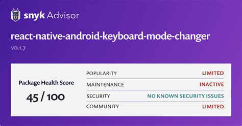 React Native Android Keyboard Mode Changer Npm Package Snyk