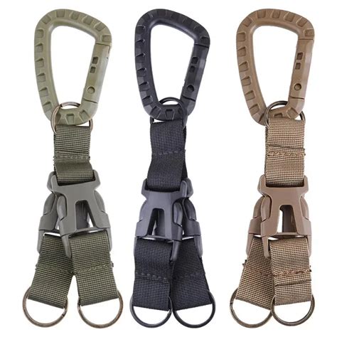 1pcs Carabiner Nylon Tactical Backpack Belt Buckle Webbing Hook Buckle