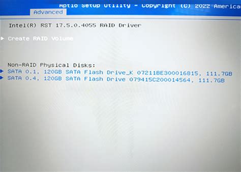 configuring a raid system in bios cx7
