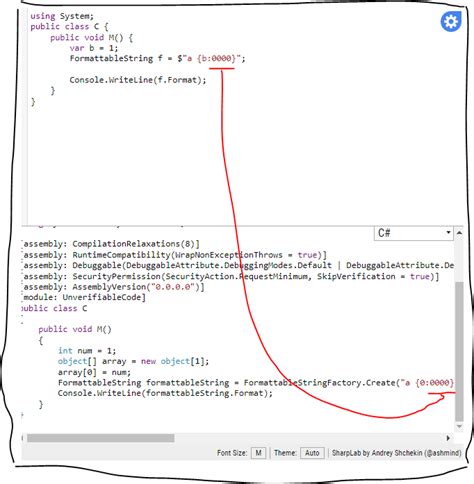 C Given A Formattable String Is There A Clean Way To Get The Formatting String For The Given