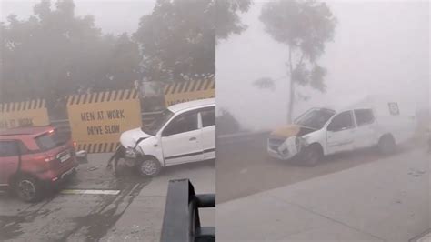 Yamuna Expressway Accident 1 Dead Several Injured After Dense Fog