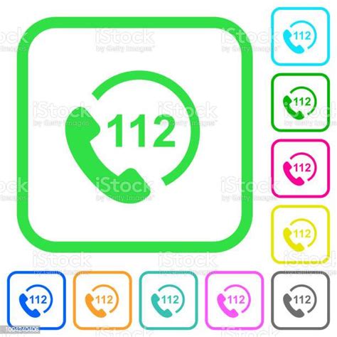 긴급 전화 112 생생한 컬러 플랫 아이콘 건강관리와 의술에 대한 스톡 벡터 아트 및 기타 이미지 건강관리와 의술 곡선
